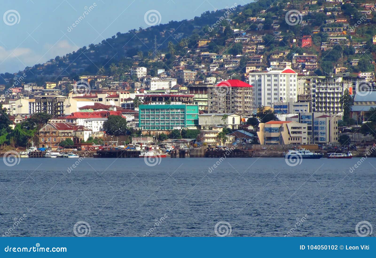 Freetown foto de stock. Imagem de beira, mapa, fundo - 104050102