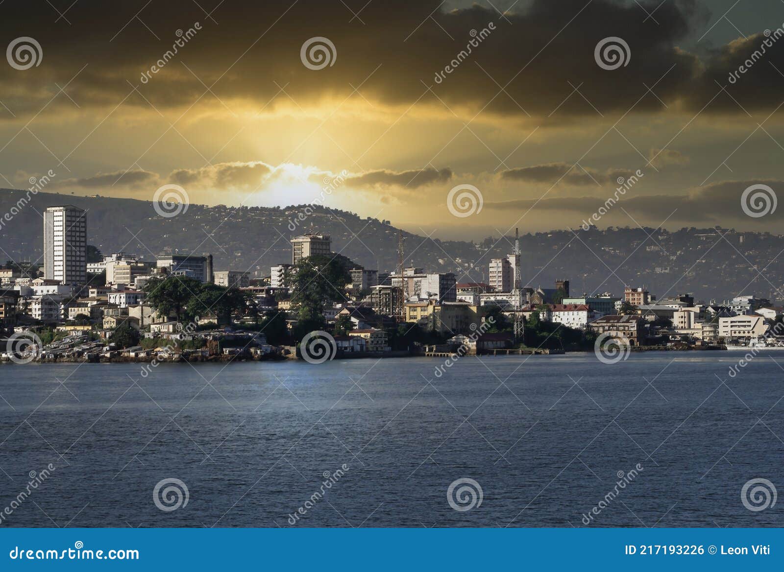 Freetown the Harbour of Sierra Leone Stock Photo - Image of state ...