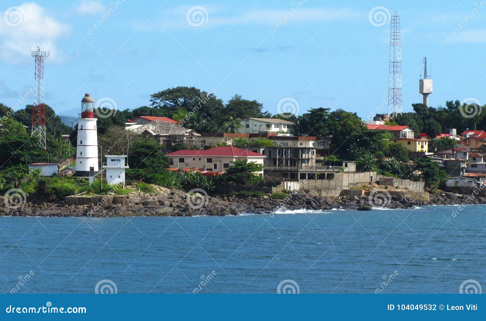 Freetown the Harbour of Sierra Leone Stock Photo - Image of ship ...