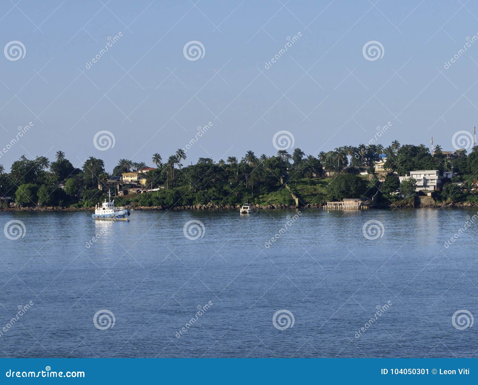 Freetown the Harbour of Sierra Leone Stock Image - Image of geography ...