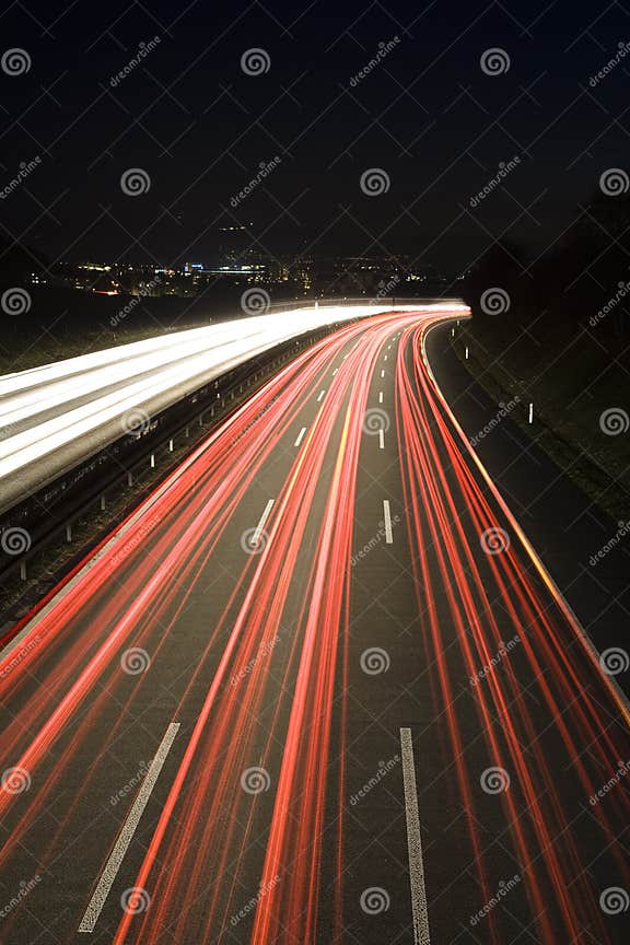 Freeway stock image. Image of luminous, motorway, busy - 3274751