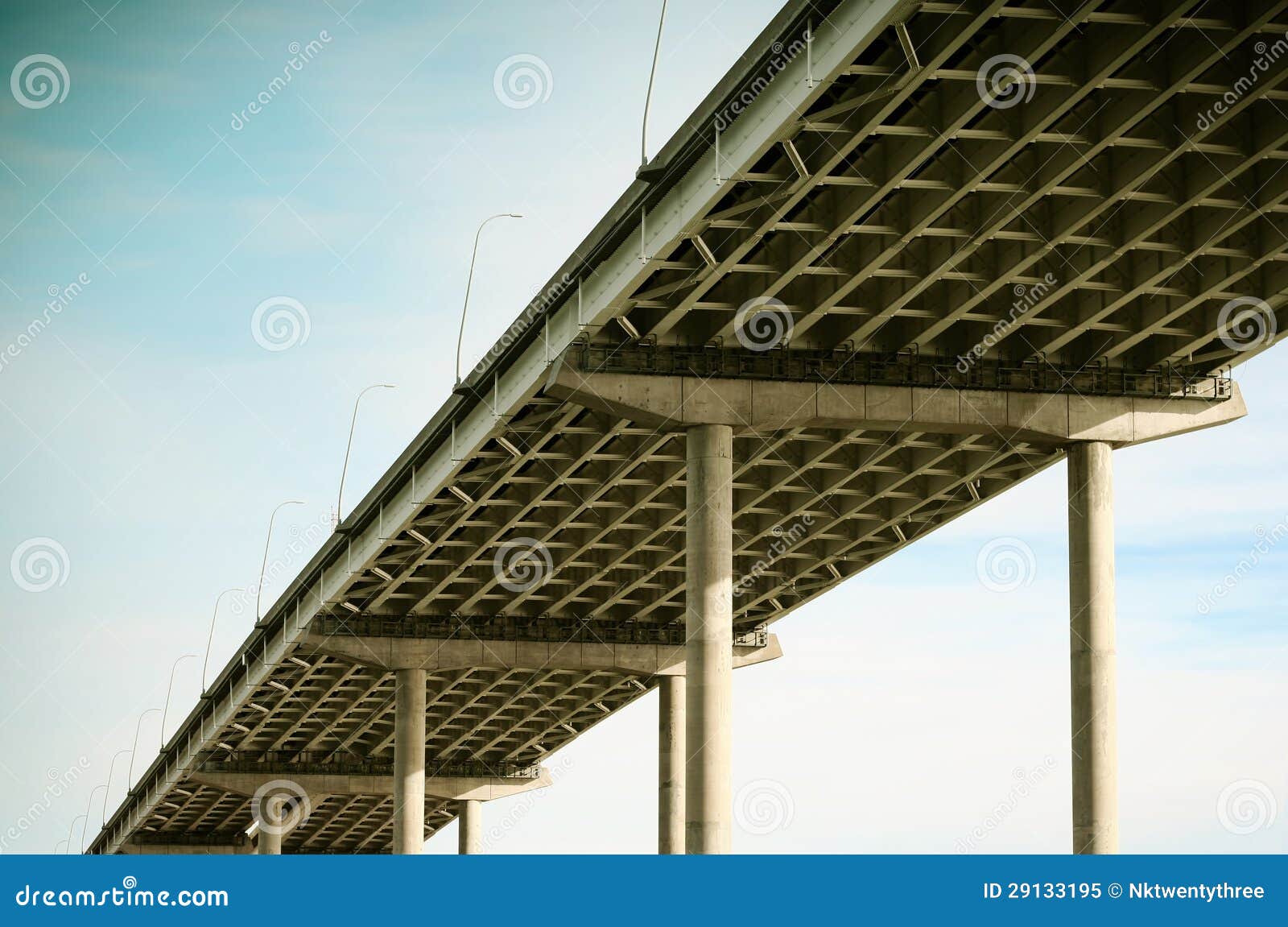Freeway bridge stock image. Image of sunset, transportation - 29133195