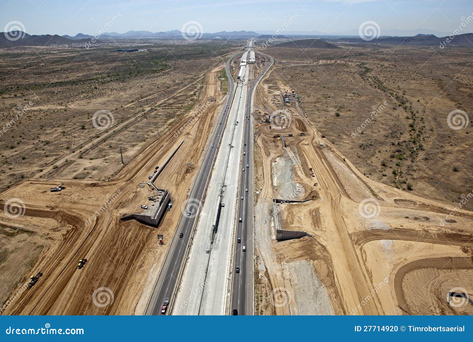 Freeway Construction stock photo. Image of zone, arizona - 27714920