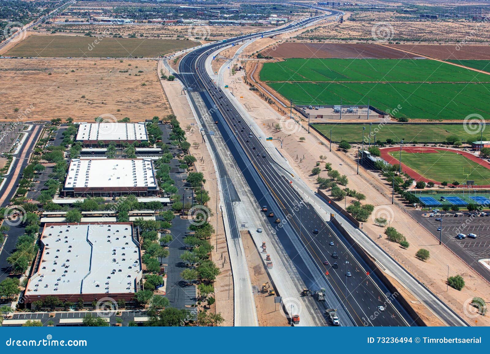 Freeway Construction stock photo. Image of ramp, equipment - 73236494