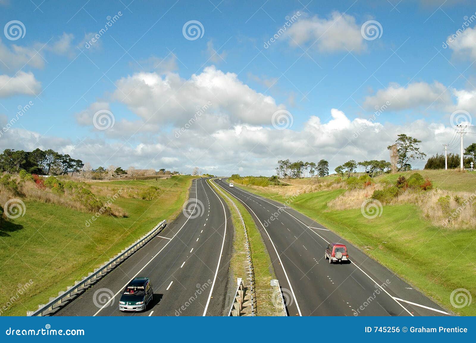 Freeway in the Country stock photo. Image of drive, lanes - 745256