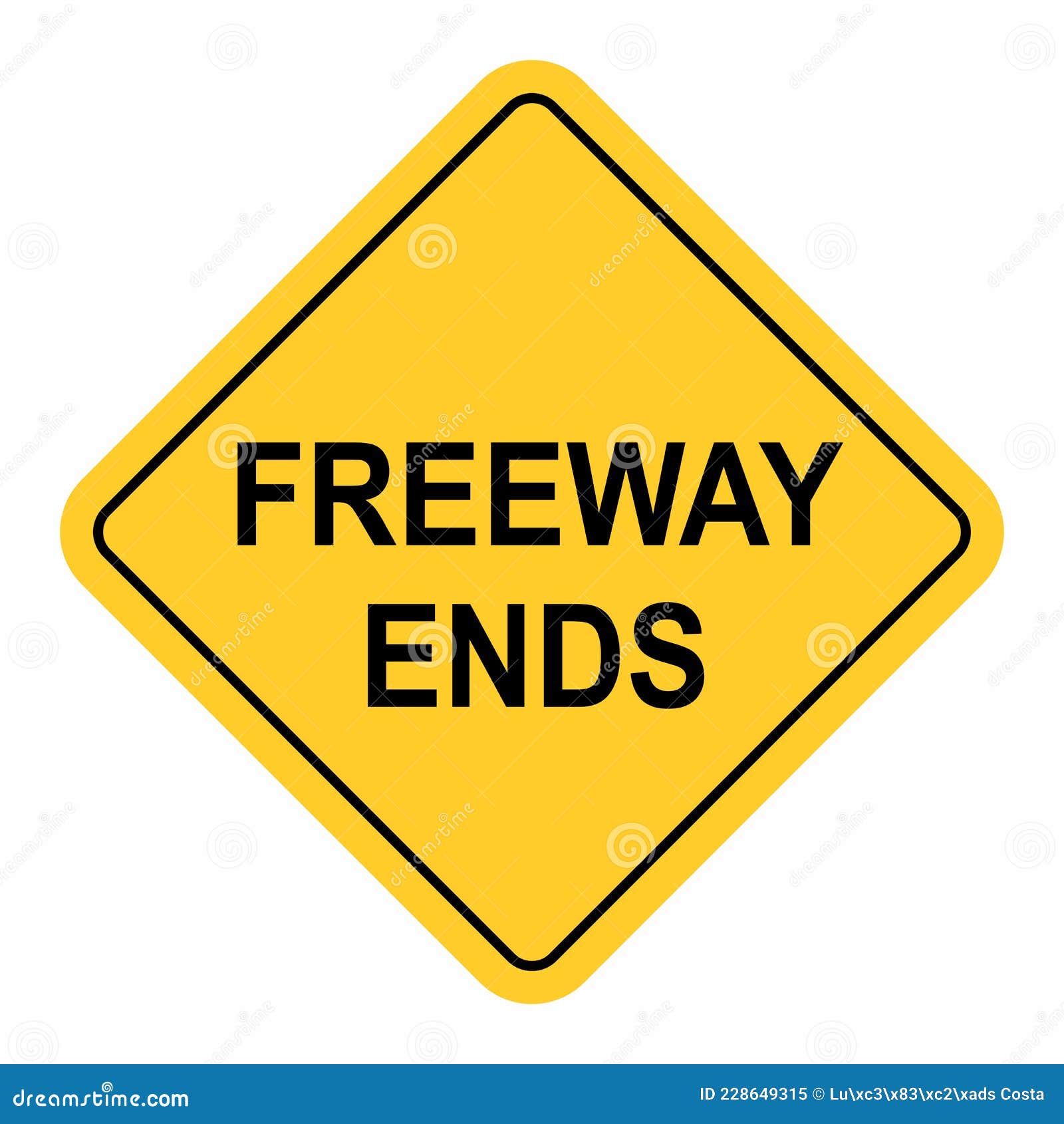 Freeway Ends Sign Stock Photography | CartoonDealer.com #51941288