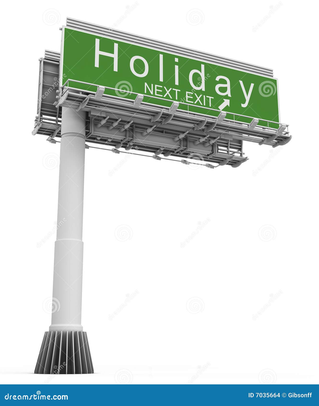 Freeway Exit Sign Holiday stock illustration. Illustration of next ...