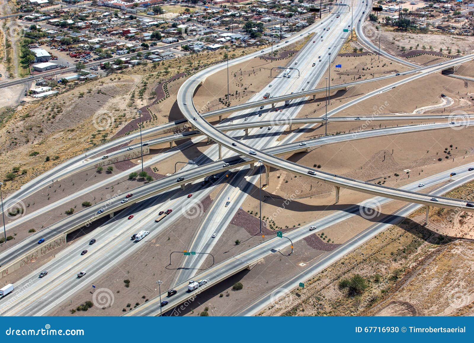 Freeway Interchange stock photo. Image of vehicles, interstate - 67716930