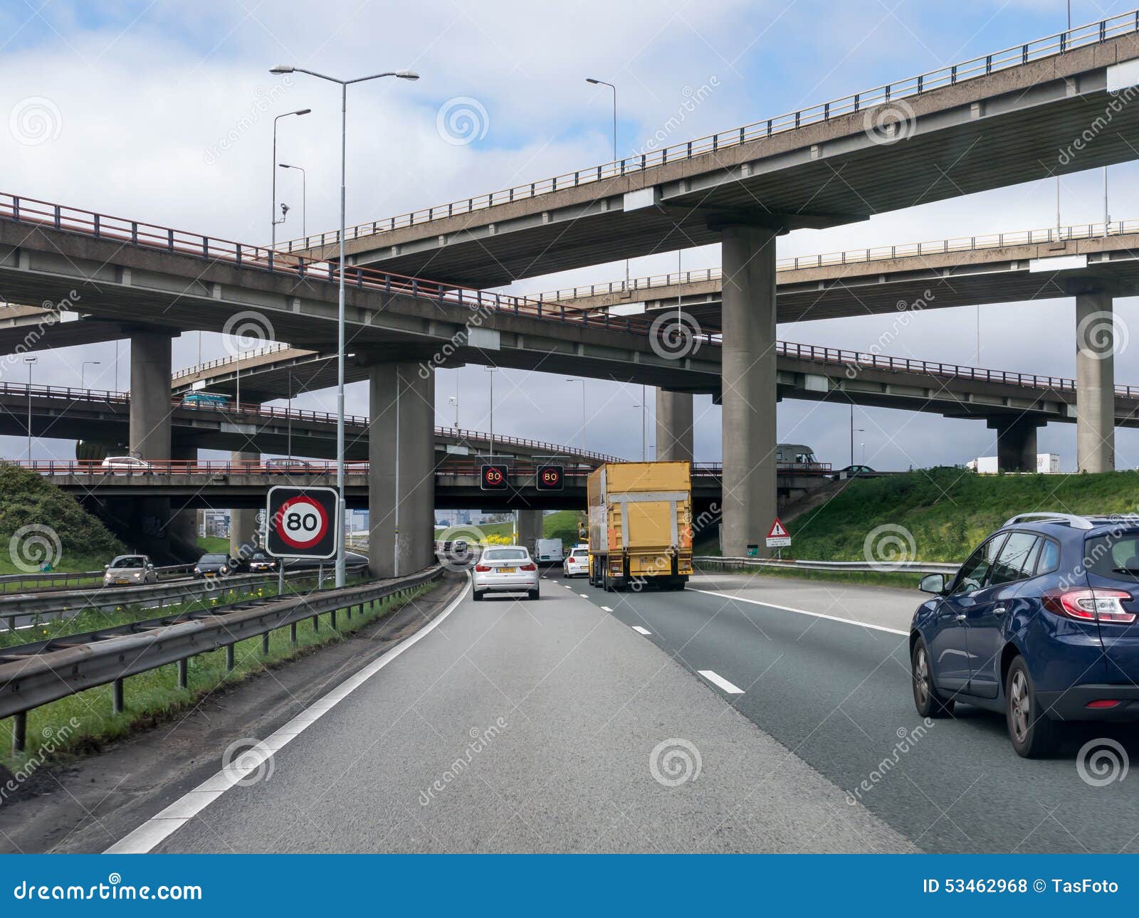 Freeway A12 Intersection the Hague, Netherlands Editorial Stock Photo ...