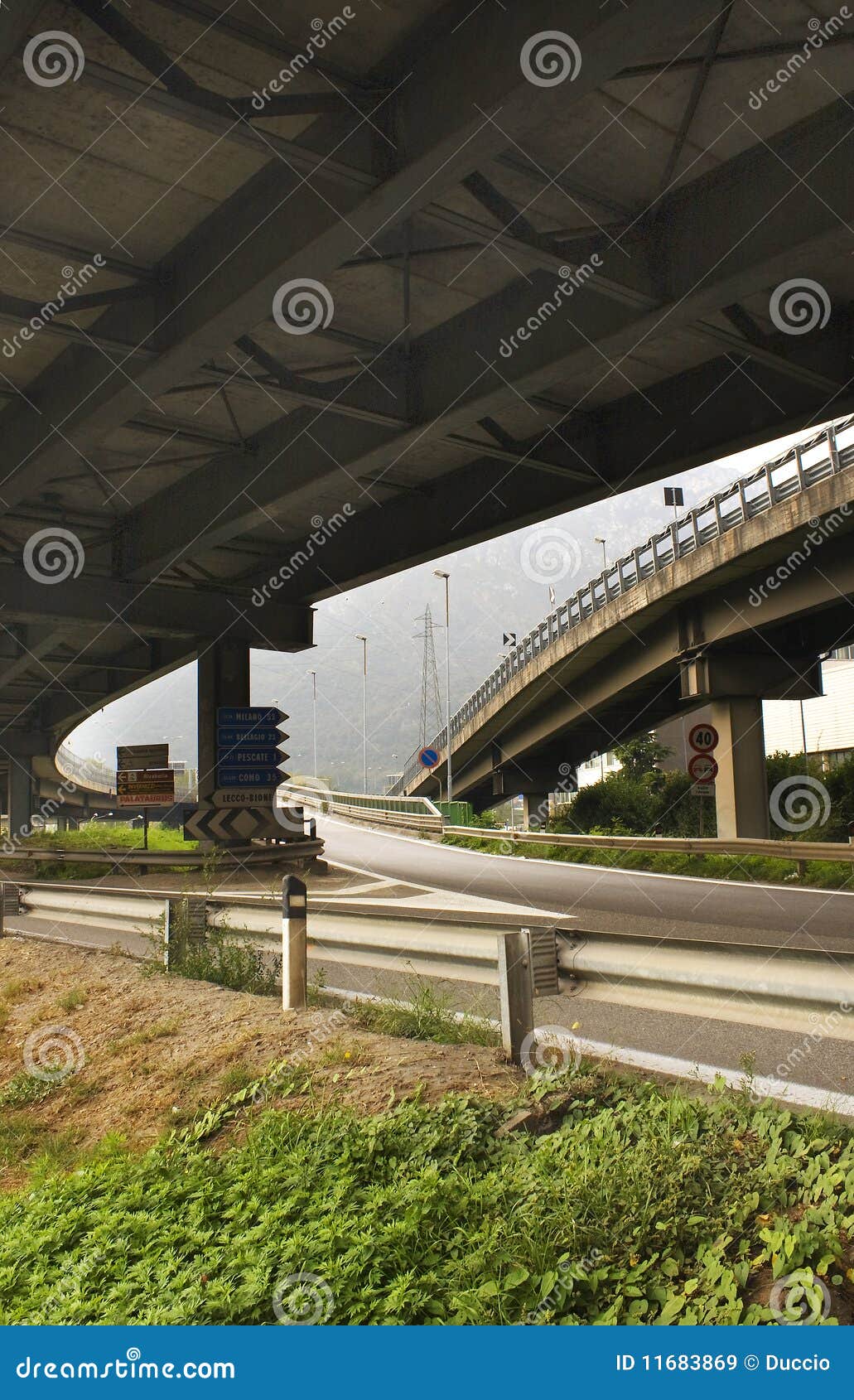 Freeway overpass stock image. Image of road, indicating - 11683869