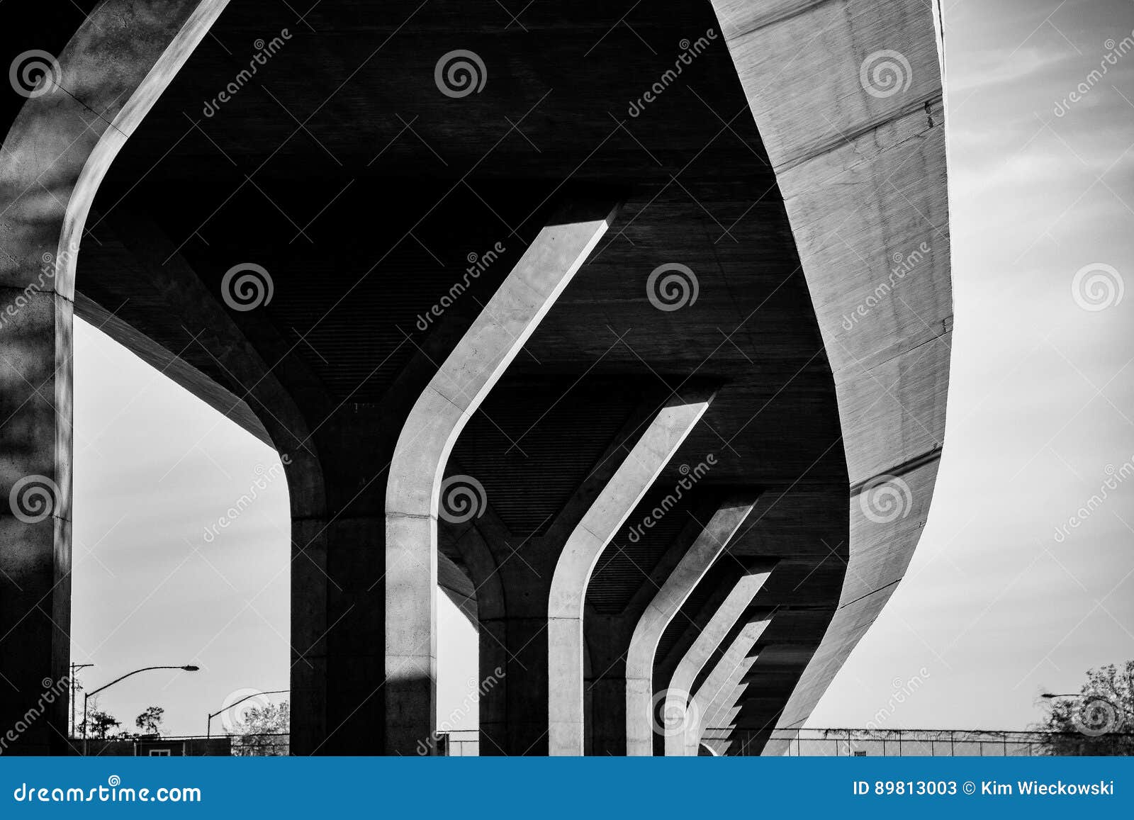 Freeway overpass stock image. Image of road, freeway - 89813003