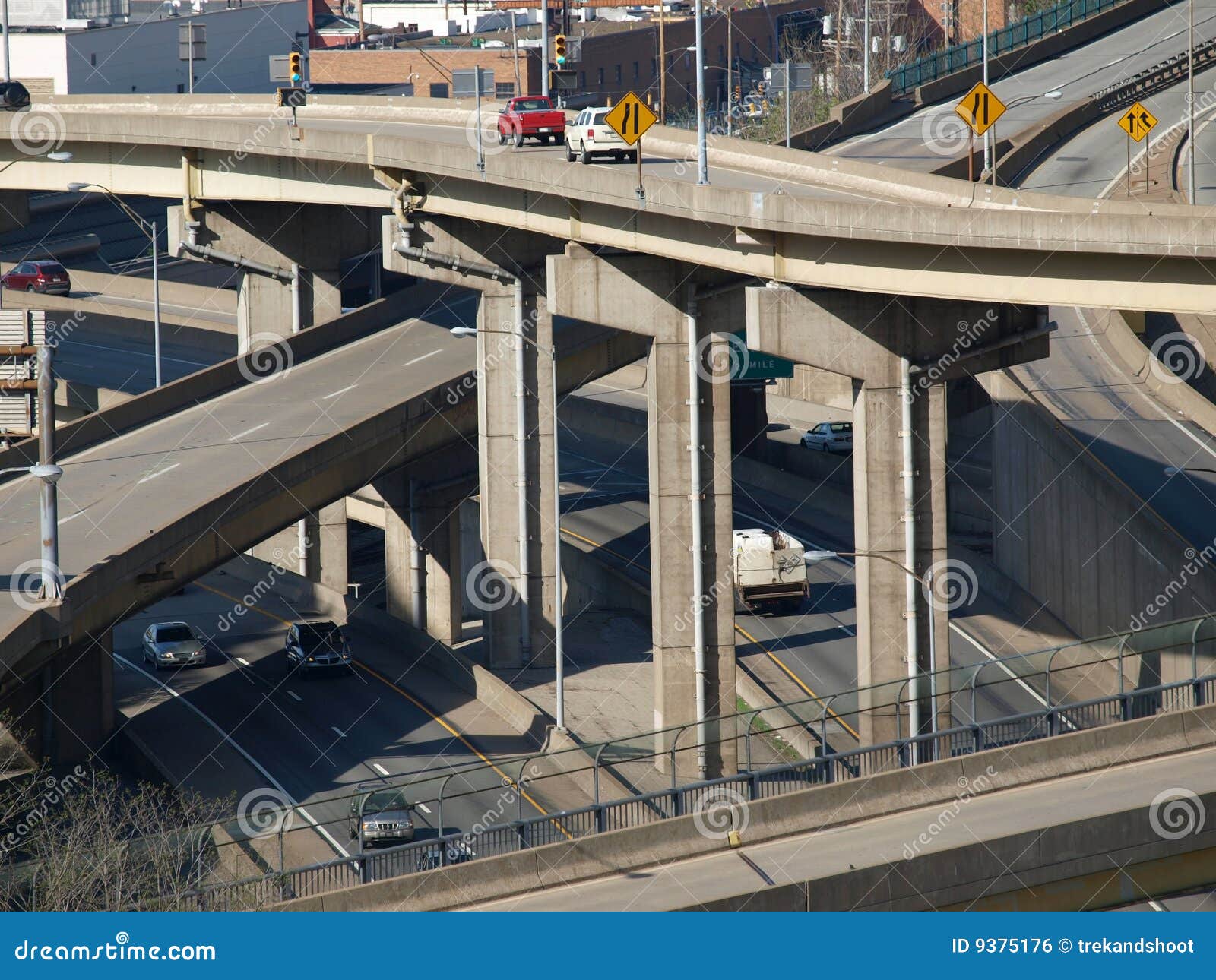 Freeway Ramps and Bridges stock photo. Image of freeway - 9375176