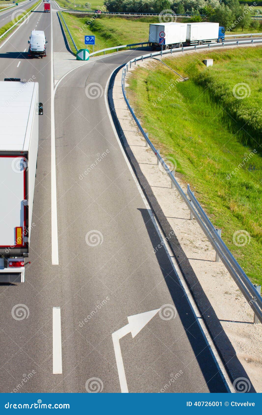 Freeway road editorial photo. Image of curved, lane, scene - 40726001