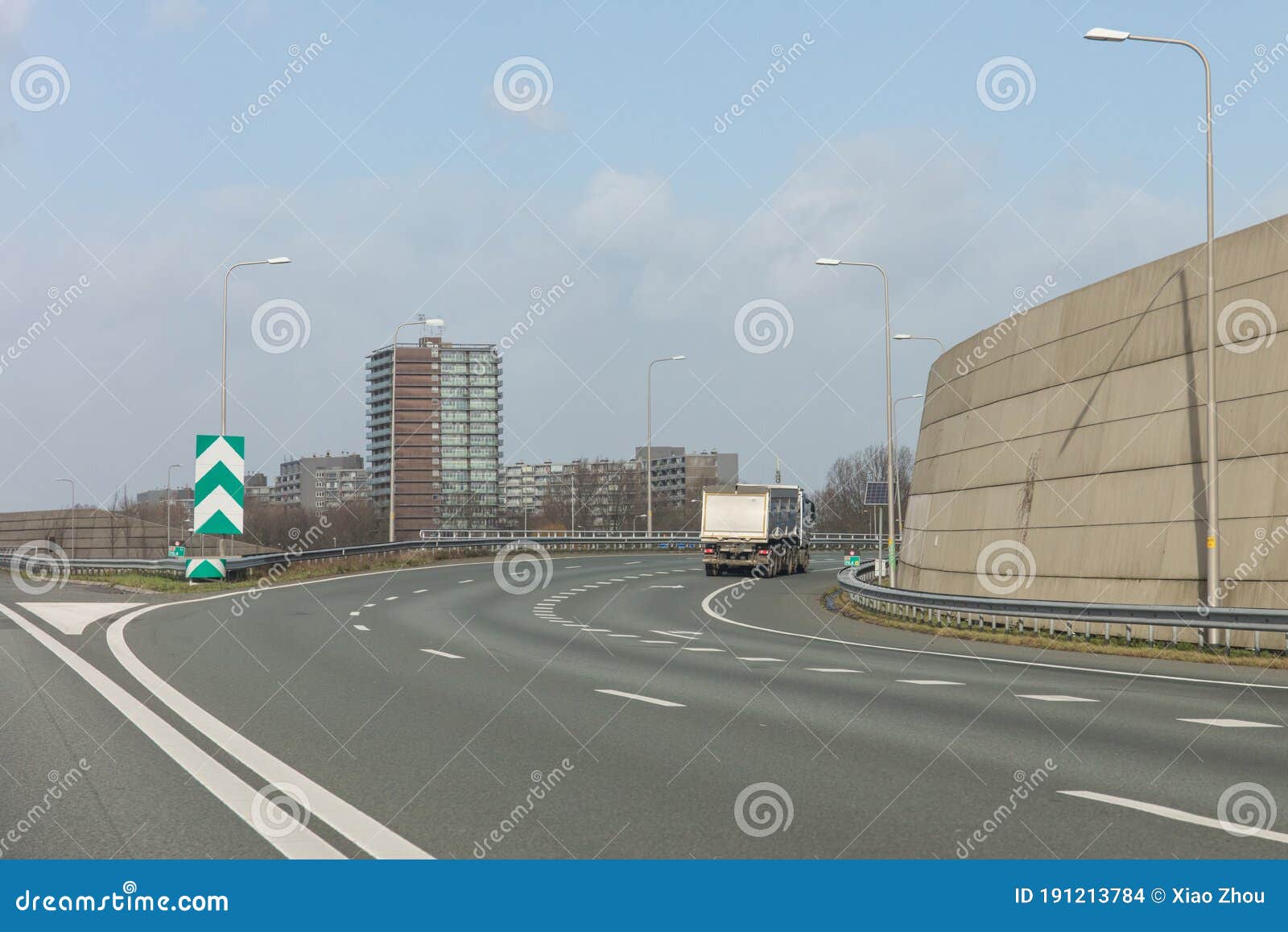 Freeway in Rotterdam editorial stock image. Image of famous - 191213784