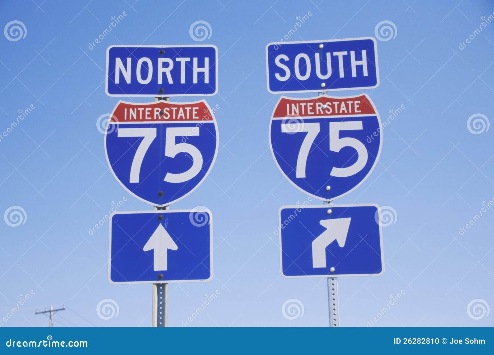 Freeway signs stock photo. Image of america, north, states - 26282810