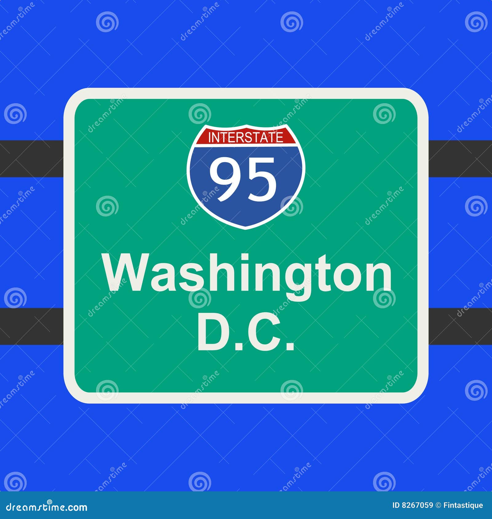 Freeway To Washington Dc Sign Stock Illustrations – 2 Freeway To ...