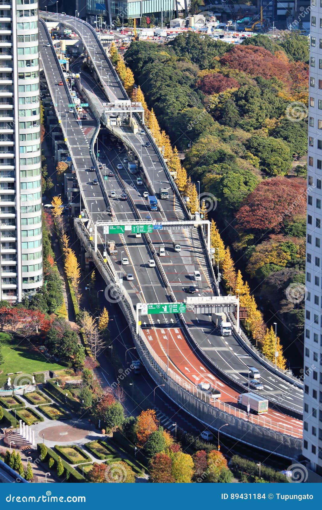 Freeway in Tokyo stock photo. Image of exterior, asian - 89431184