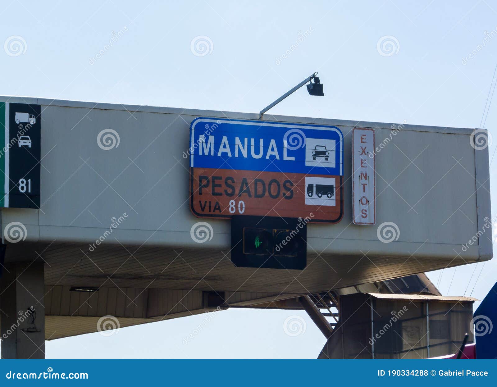 Freeway toll signs stock photo. Image of transportation - 190334288