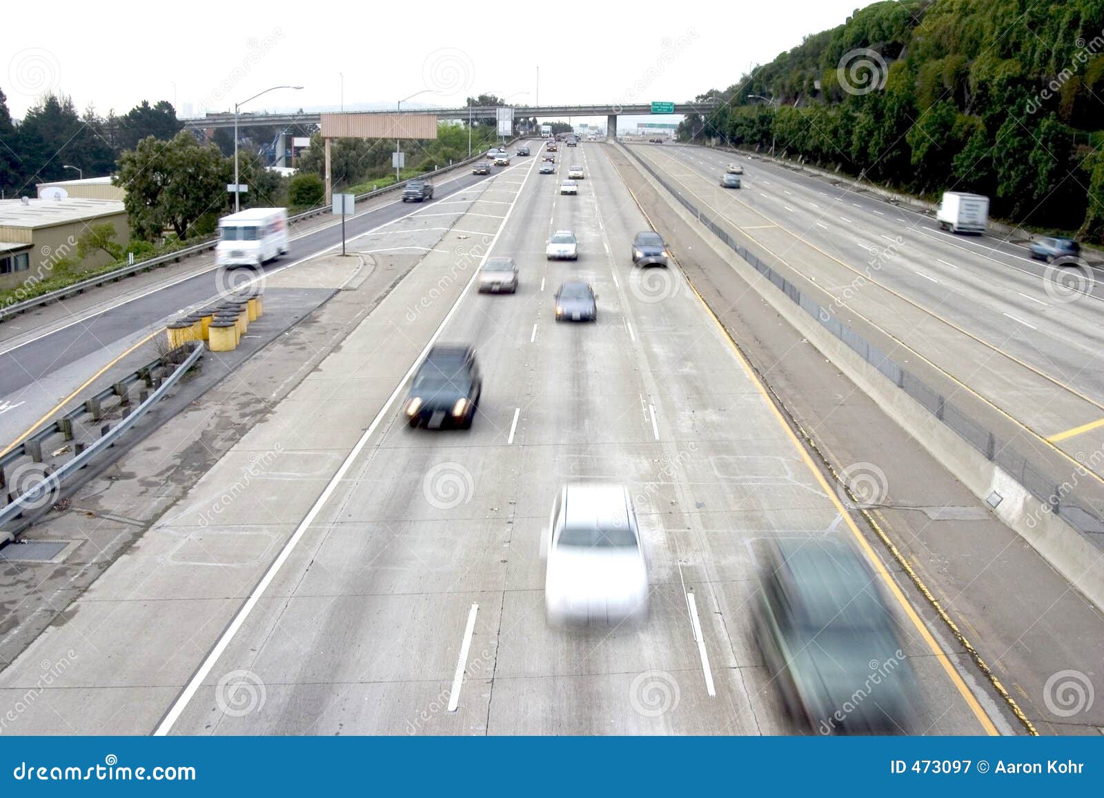 Freeway Traffic #1 stock image. Image of speeding, speed - 473097