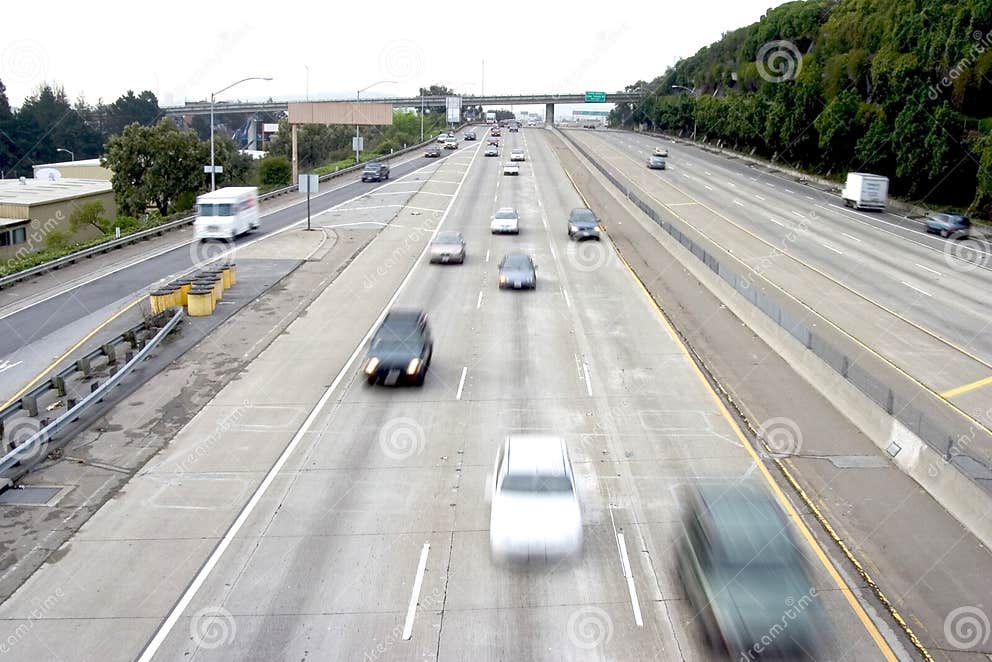 Freeway Traffic #1 stock image. Image of speeding, speed - 473097