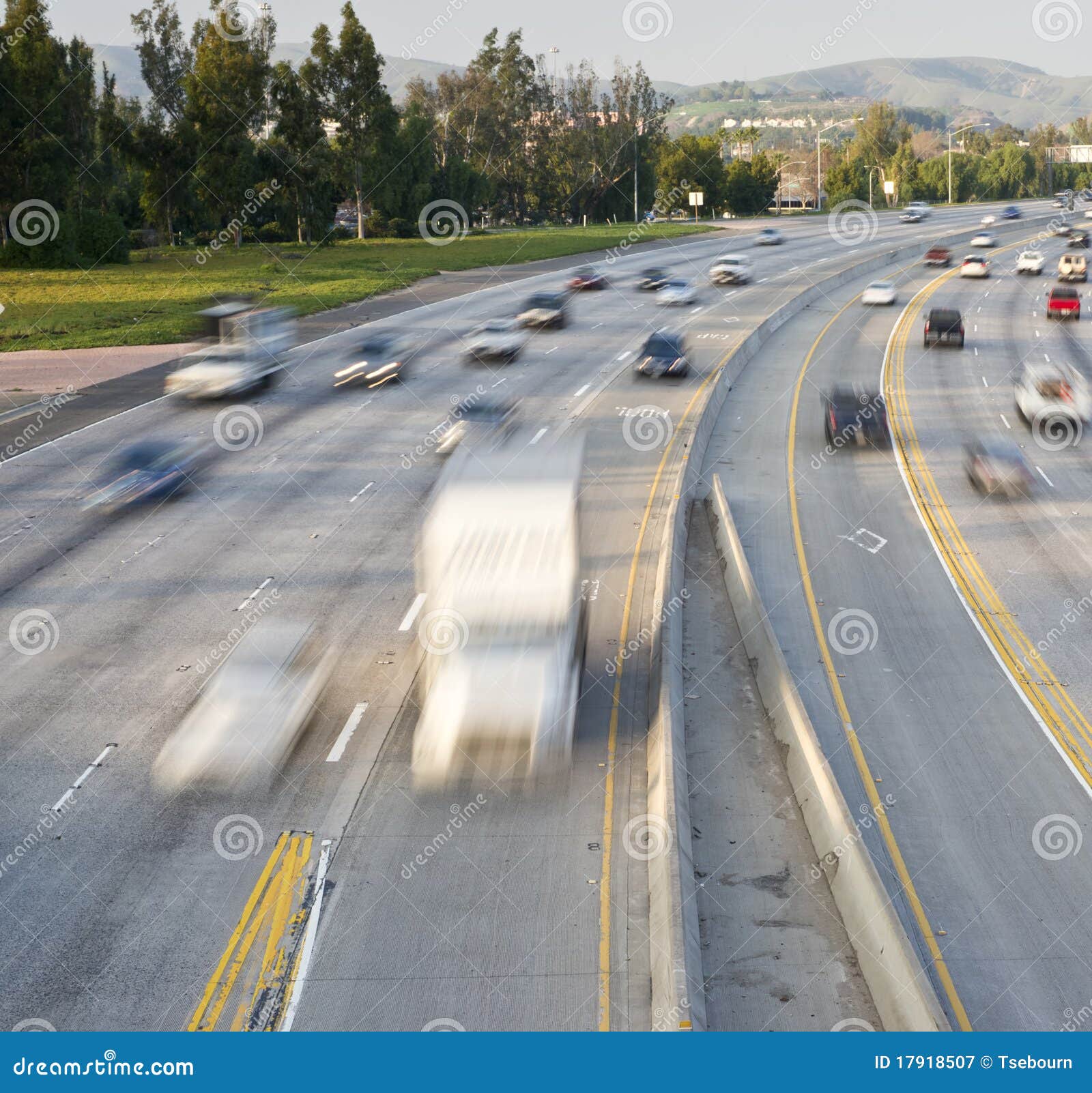 Freeway Traffic stock image. Image of damage, freight - 17918507