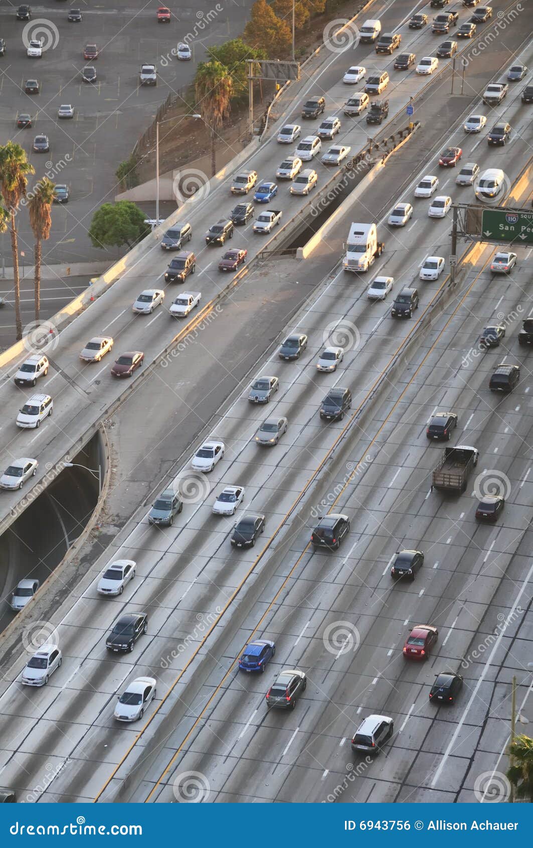 Freeway traffic stock photo. Image of freeway, rushhour - 6943756