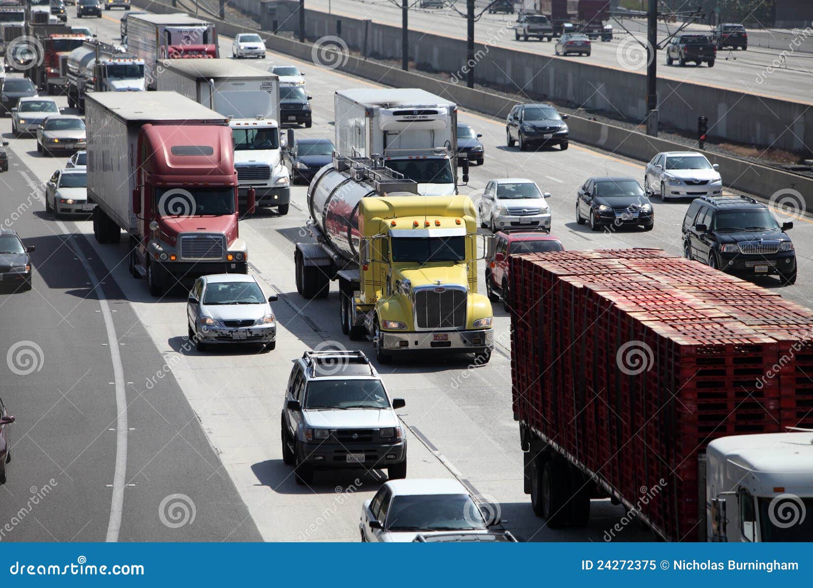Freeway Traffic in Pasadena, California Editorial Image - Image of ...