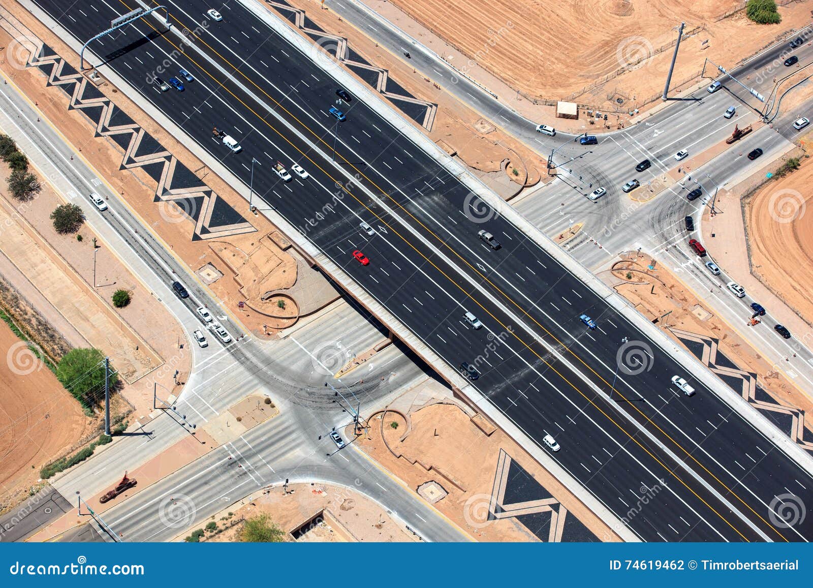 Freeway Underpass stock photo. Image of landscape, concrete - 74619462