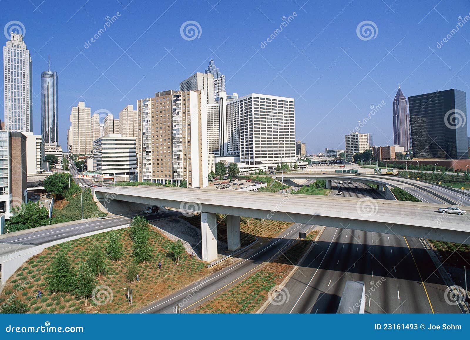 Freeways editorial stock photo. Image of freeway, building - 23161493