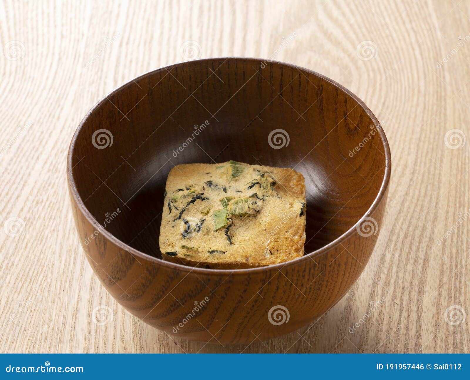 Freeze Dried Miso Soup in a Bowl Stock Photo - Image of lunch ...