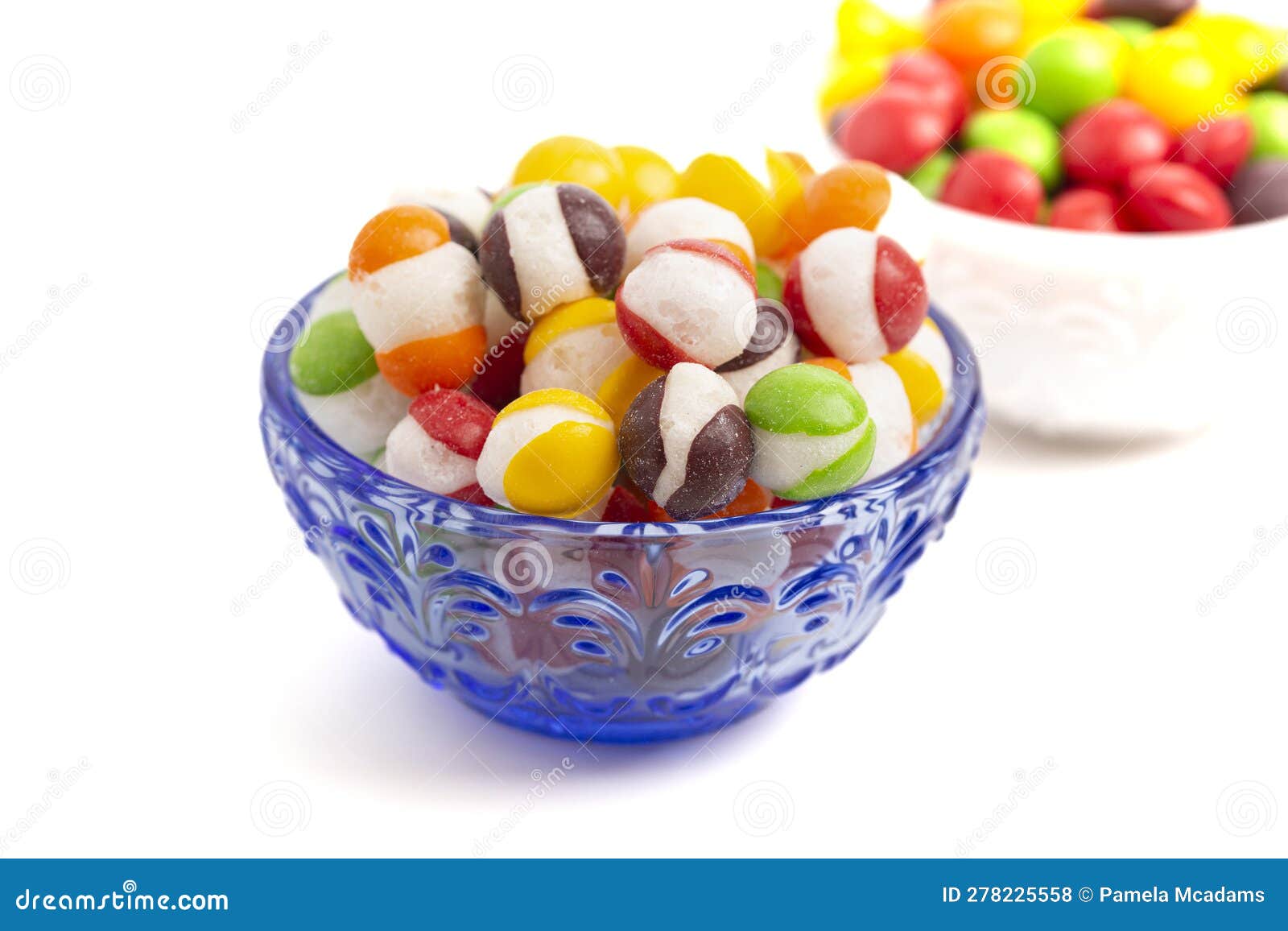 Freeze Dried Rainbow Candy on a White Background Stock Photo - Image of ...