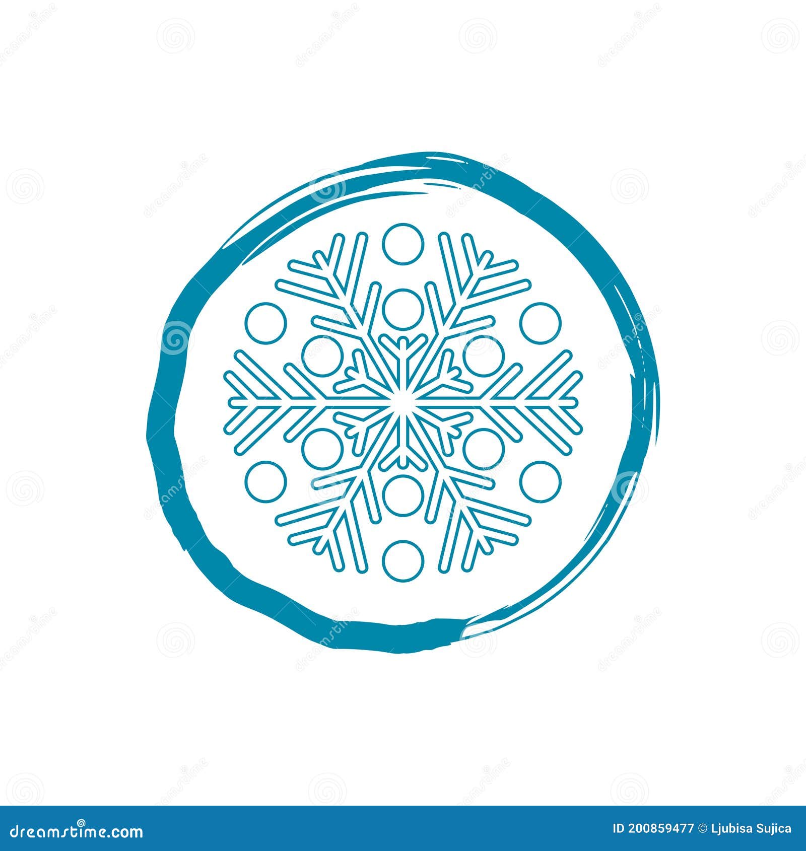 Freeze Icon Isolated on White Background. Snowflake Sign Stock Vector ...