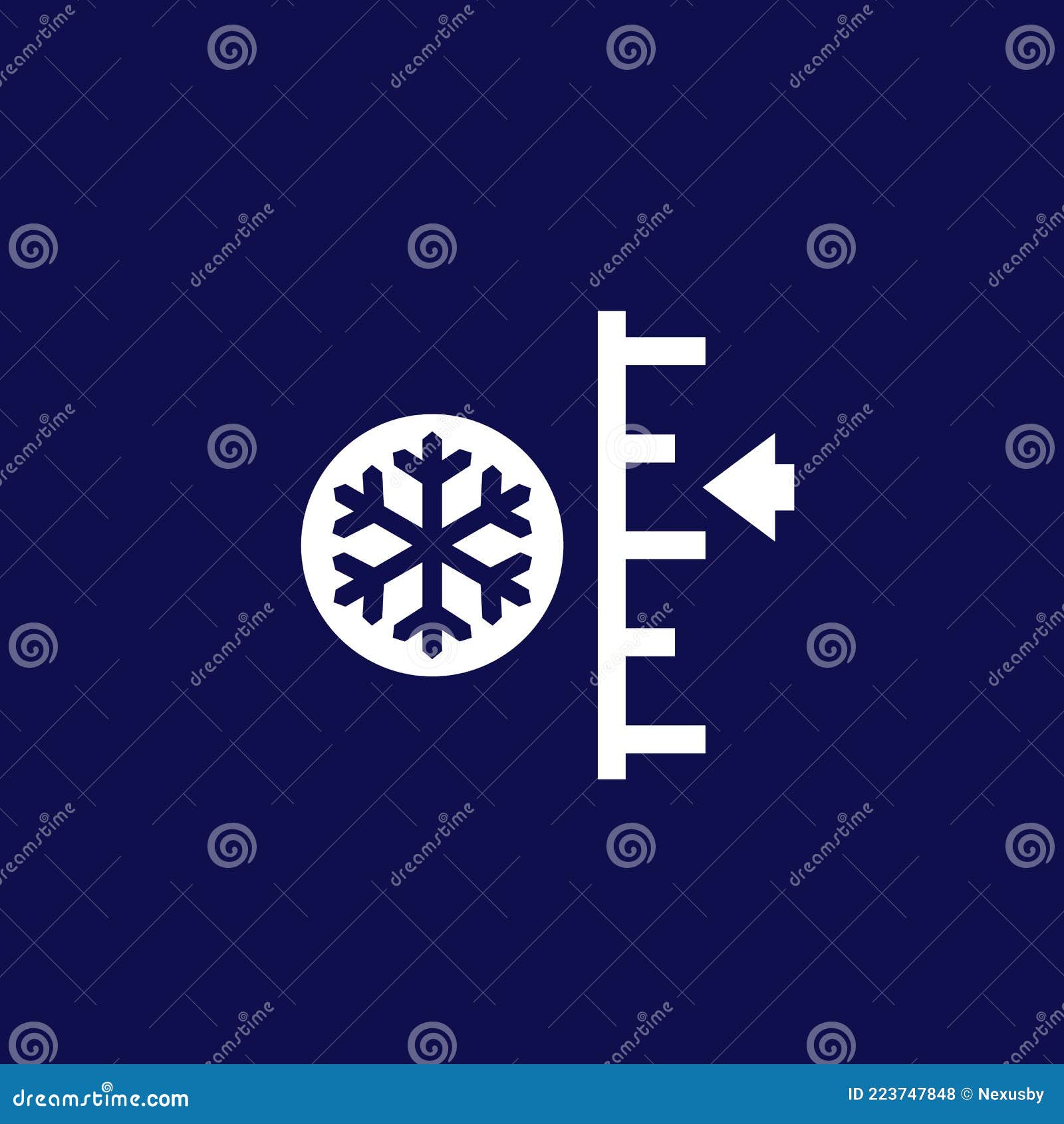 Freeze Level Control Icon, Vector Stock Vector - Illustration of ...