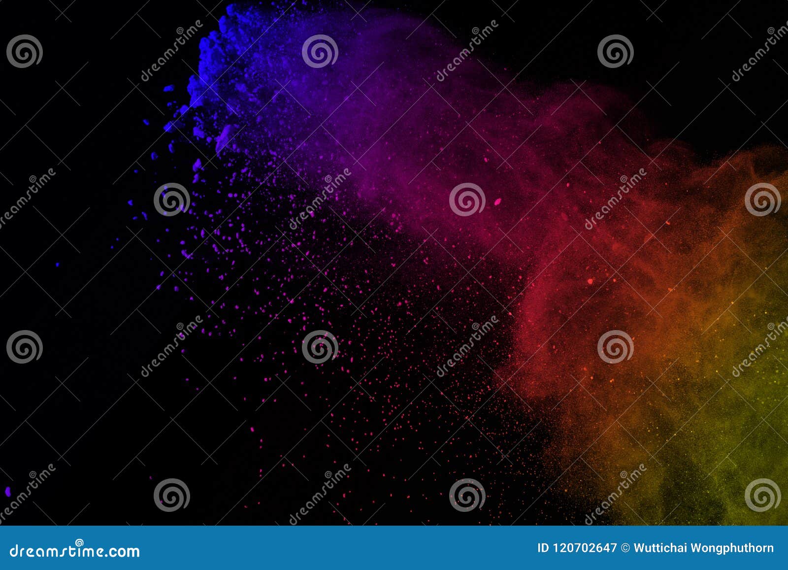Freeze Motion of Colorful Powder Explosions Isolated on Black Ba Stock ... Freeze Motion of Colorful Powder Explosions Isolated on Black Ba Stock ...