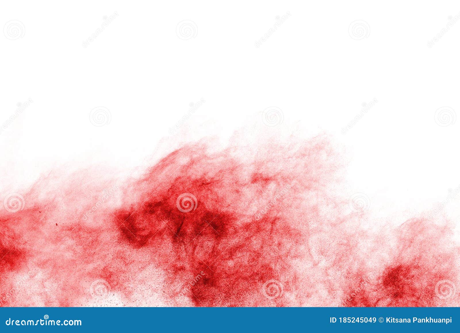 Red Powder Explosion on White Background. Stock Image - Image of ...