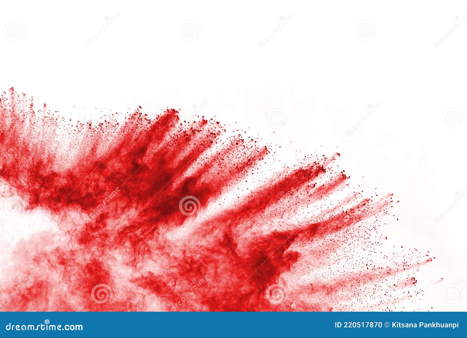 Red Powder Explosion on White Background. Stock Photo - Image of flour ...