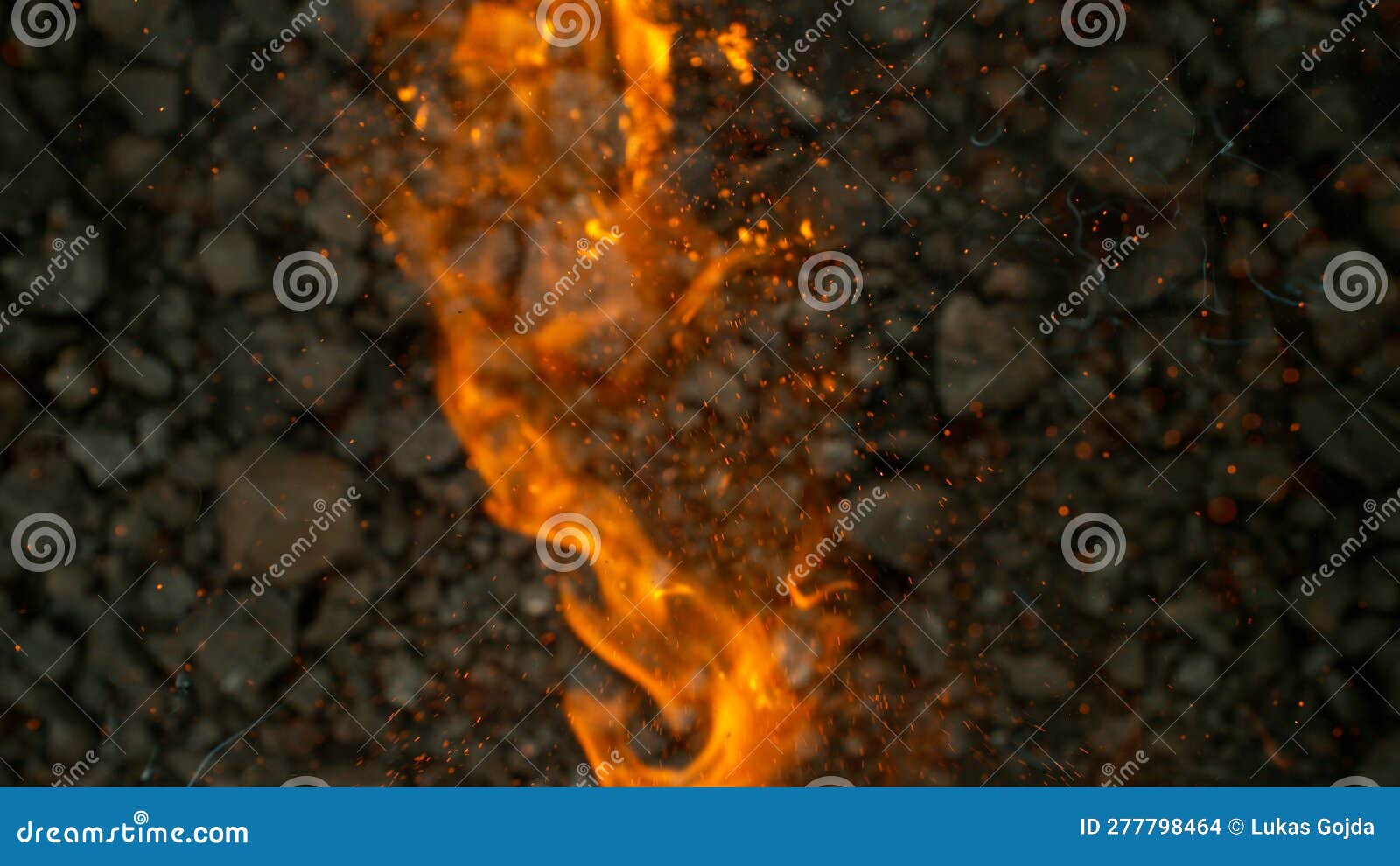 Freeze Motion of Rotating Coal Pieces with Fire Stock Photo - Image of ...