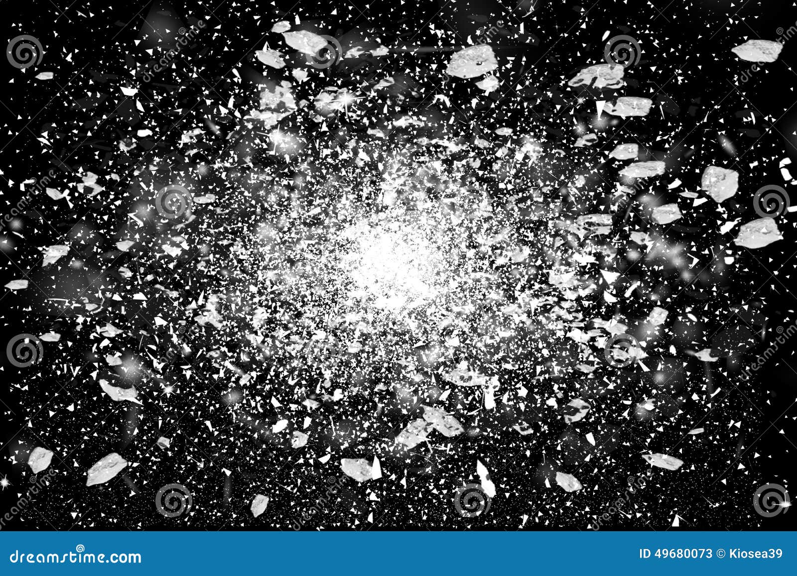 Freeze Motion of White Powder Exploding Stock Illustration ...