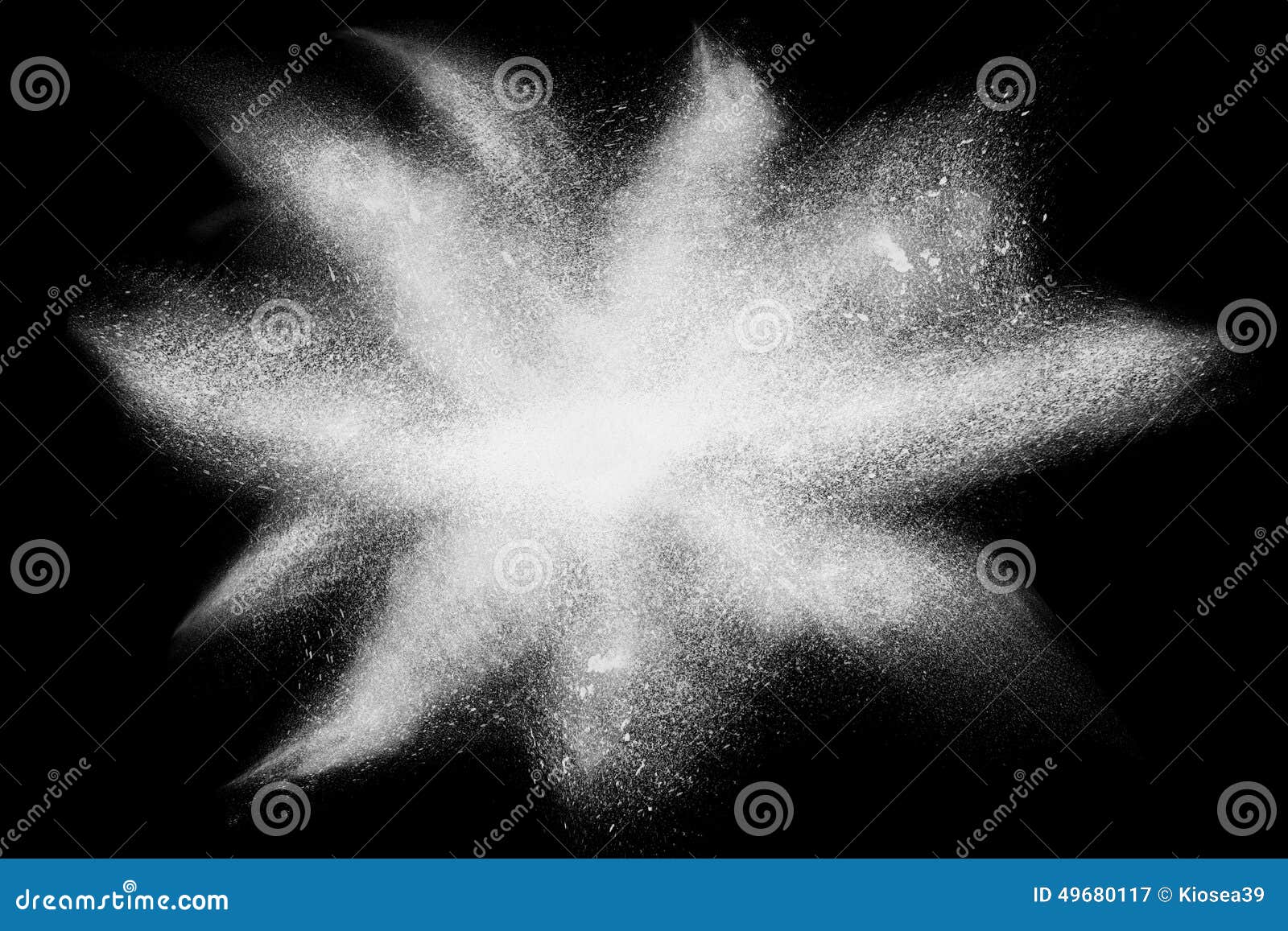 Freeze Motion of White Powder Exploding Stock Image - Image of chemical ...