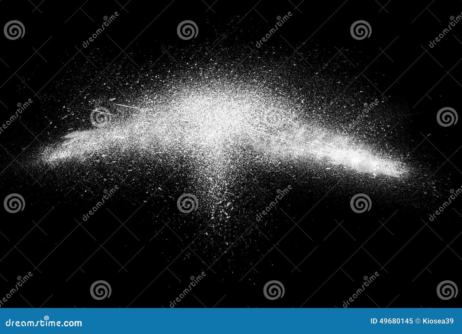 Freeze Motion of White Powder Exploding Stock Illustration ...