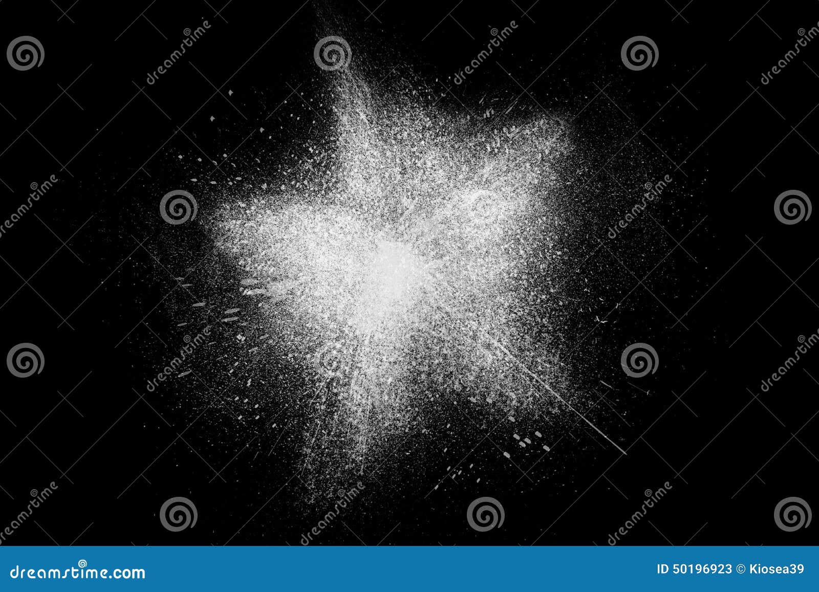 Freeze Motion of White Powder Exploding Shatter Splatter Stock Image ...