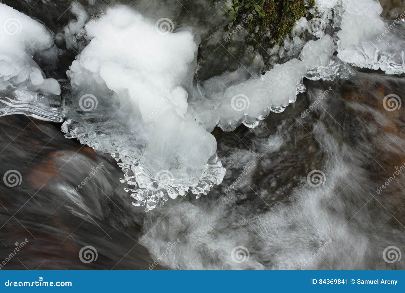 Freeze river stock image. Image of frost, creek, stream - 84369841
