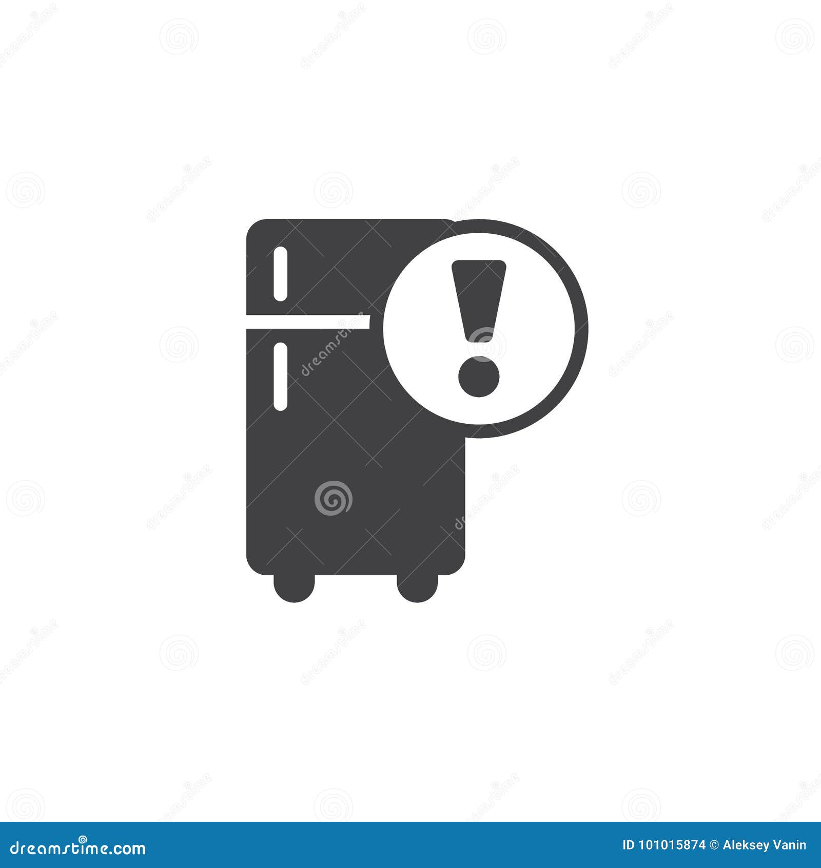 Freezer alert icon vector stock vector. Illustration of flat - 101015874