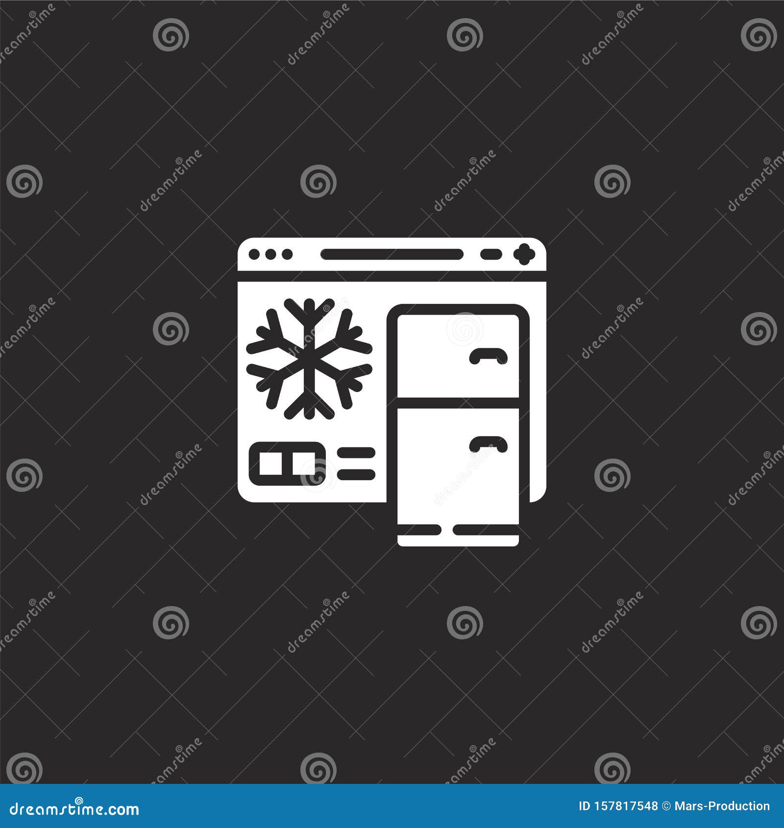 Freezer Icon. Filled Freezer Icon for Website Design and Mobile, App ...
