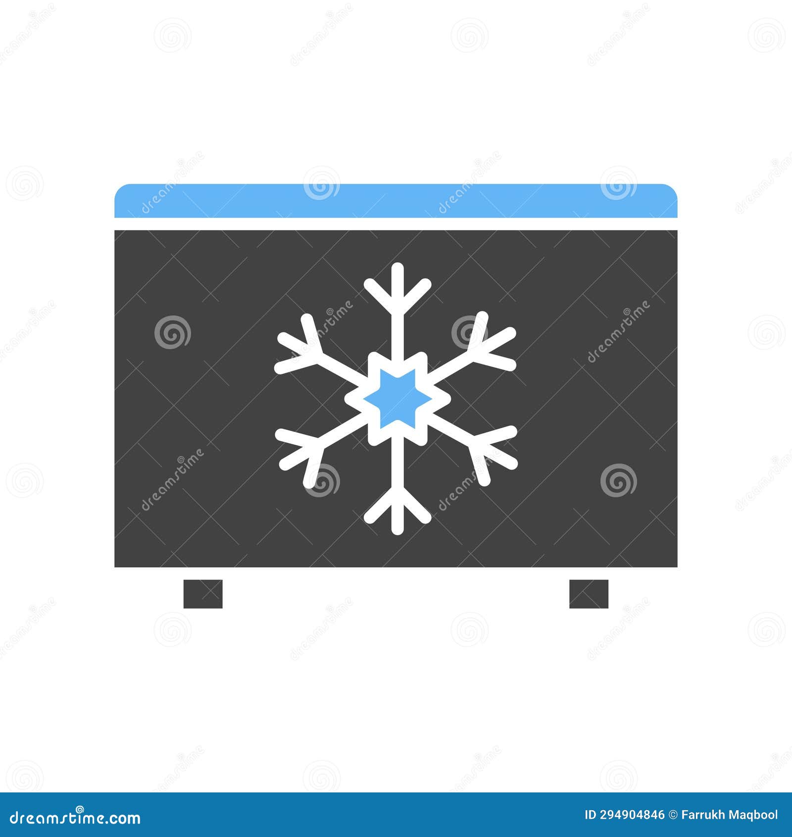Freezer icon vector image. stock vector. Illustration of design - 294904846