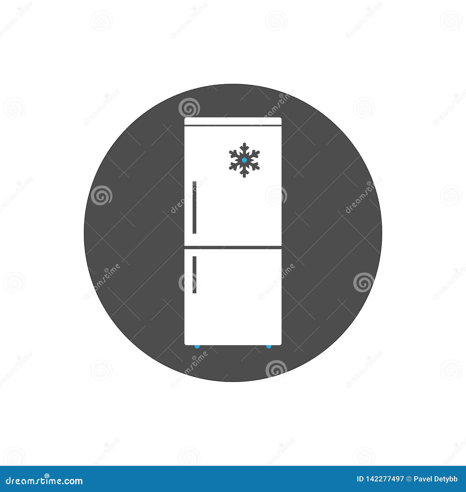 Freezer, Refrigerator Icon. Vector Illustration, Flat Design Stock ...