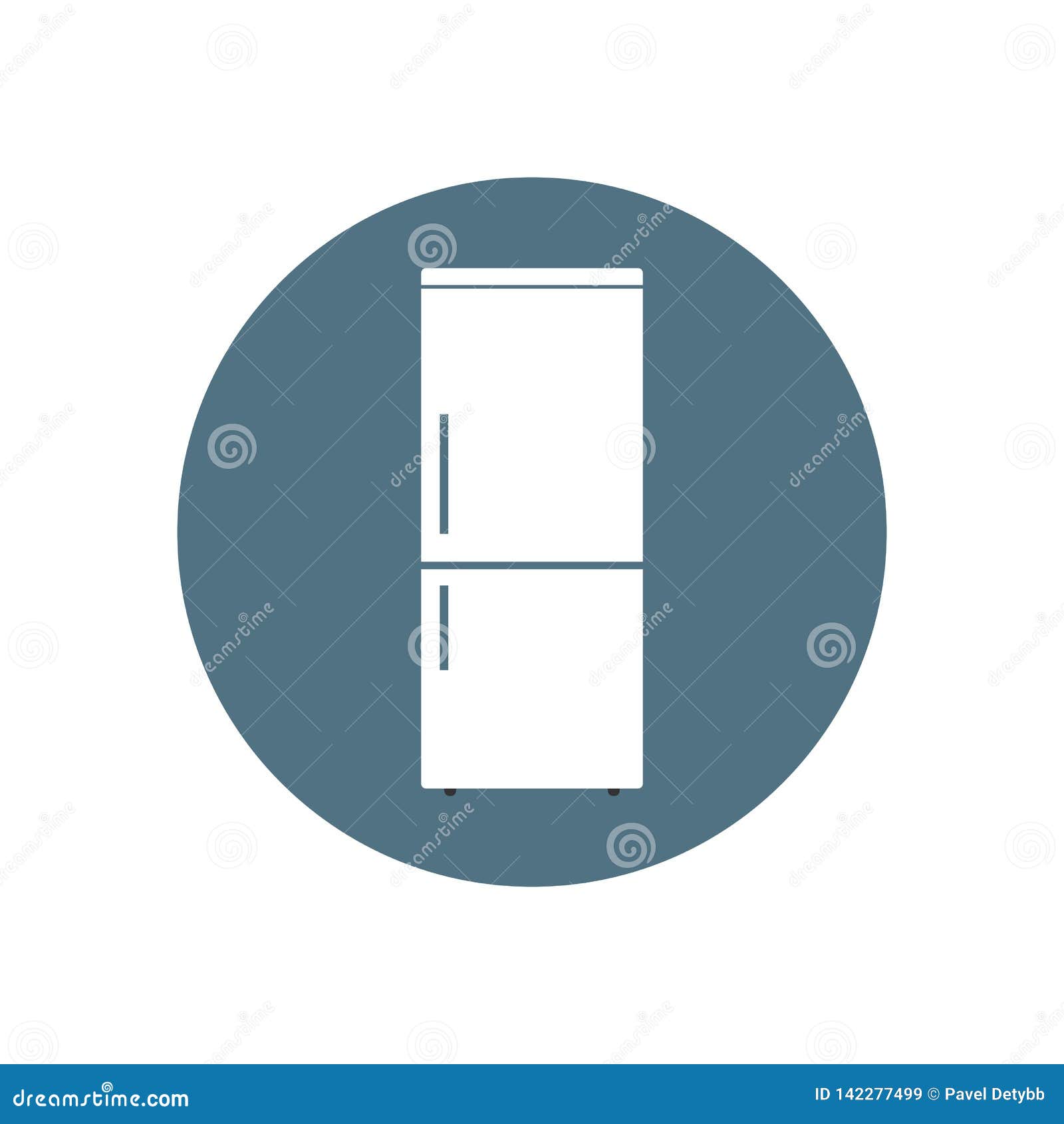 Freezer, Refrigerator Icon. Vector Illustration, Flat Design Stock ...