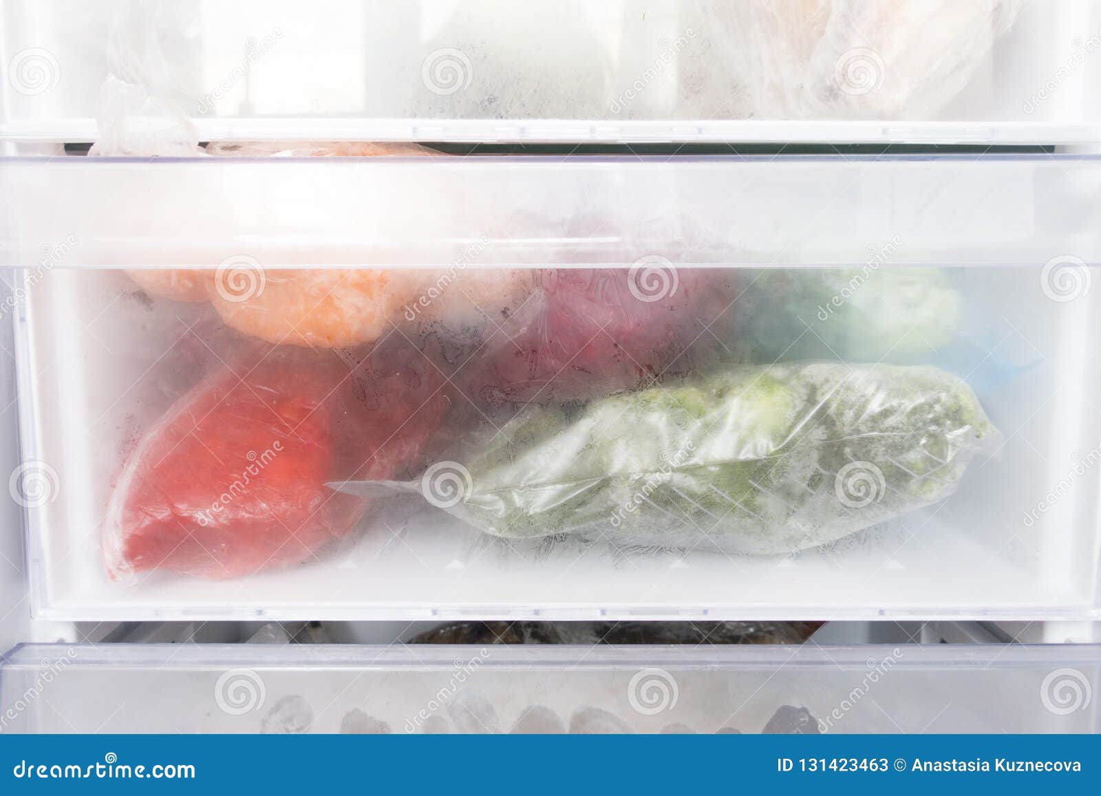 Freezer refrigerator stock image. Image of frozen, refrigerator - 131423463