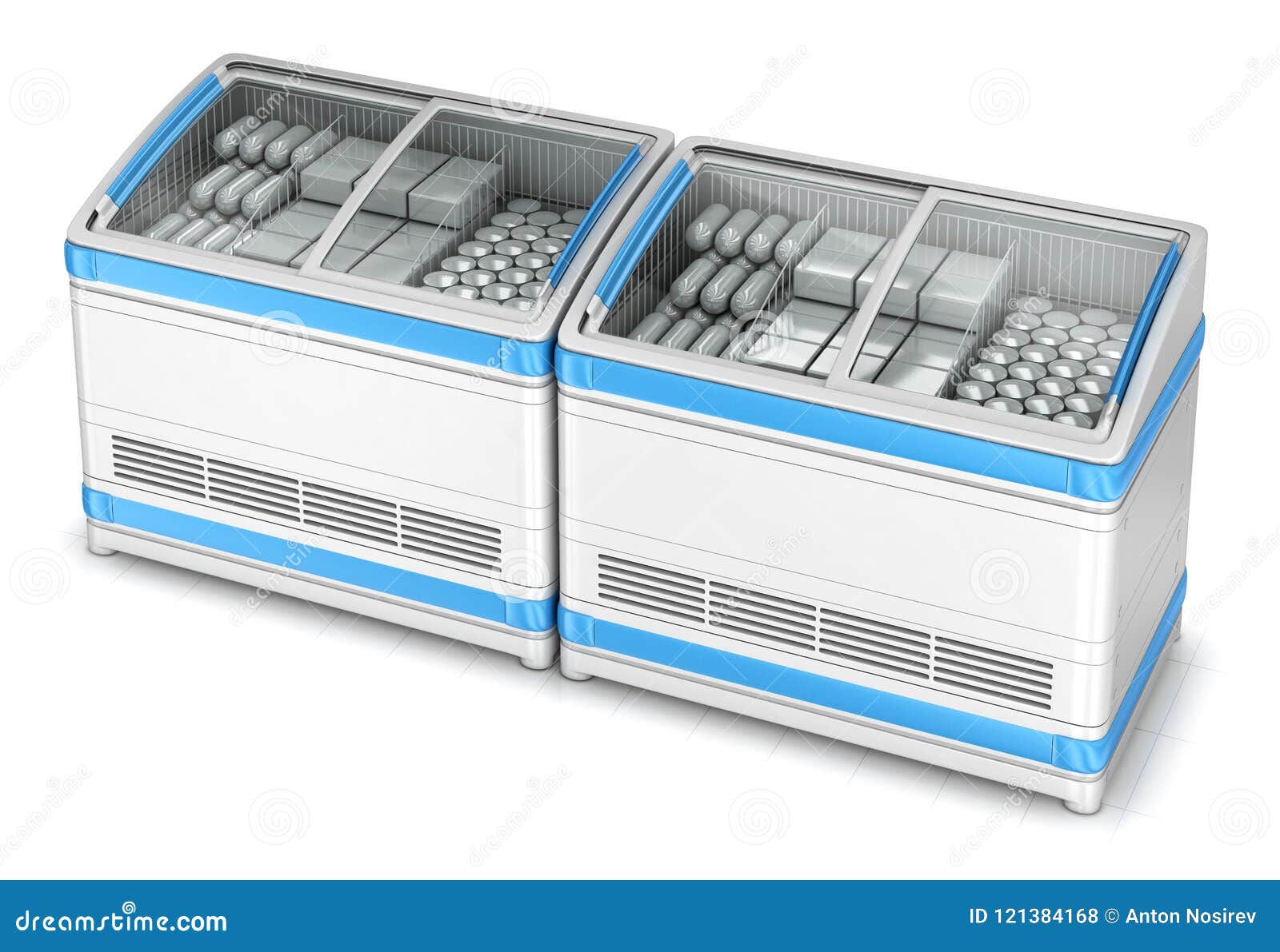 Freezer showcase bonnet. stock illustration. Illustration of freezer ...