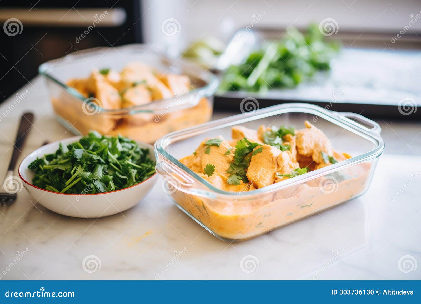 Freezing Butter Chicken in Meal Prep Containers for Weekly Planning ...